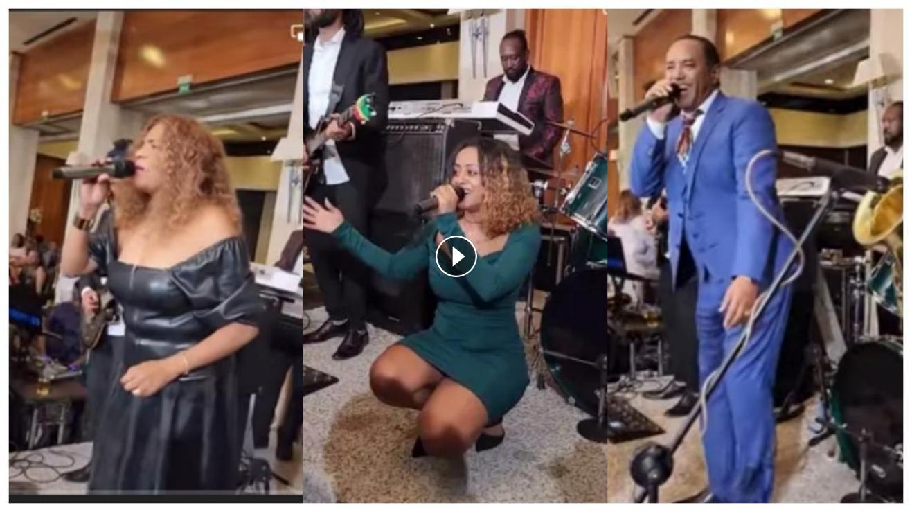 Veronica, Hamelmal and Tsehaye on a wedding